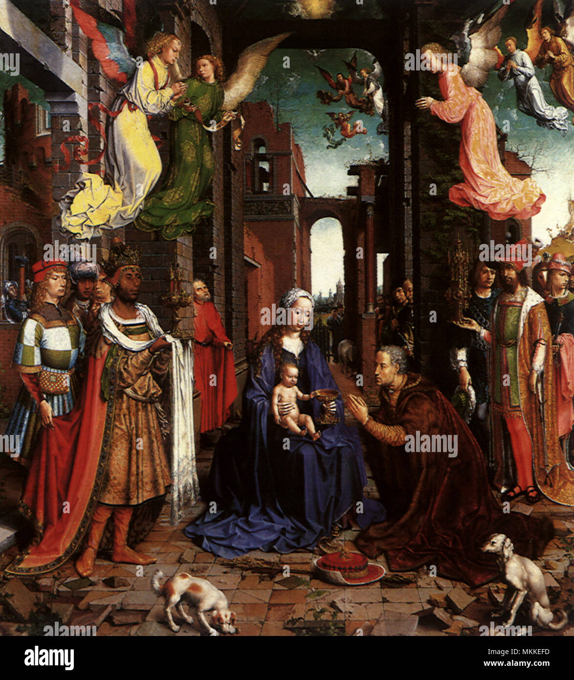 The Adoration of the Magi Stock Photo - Alamy