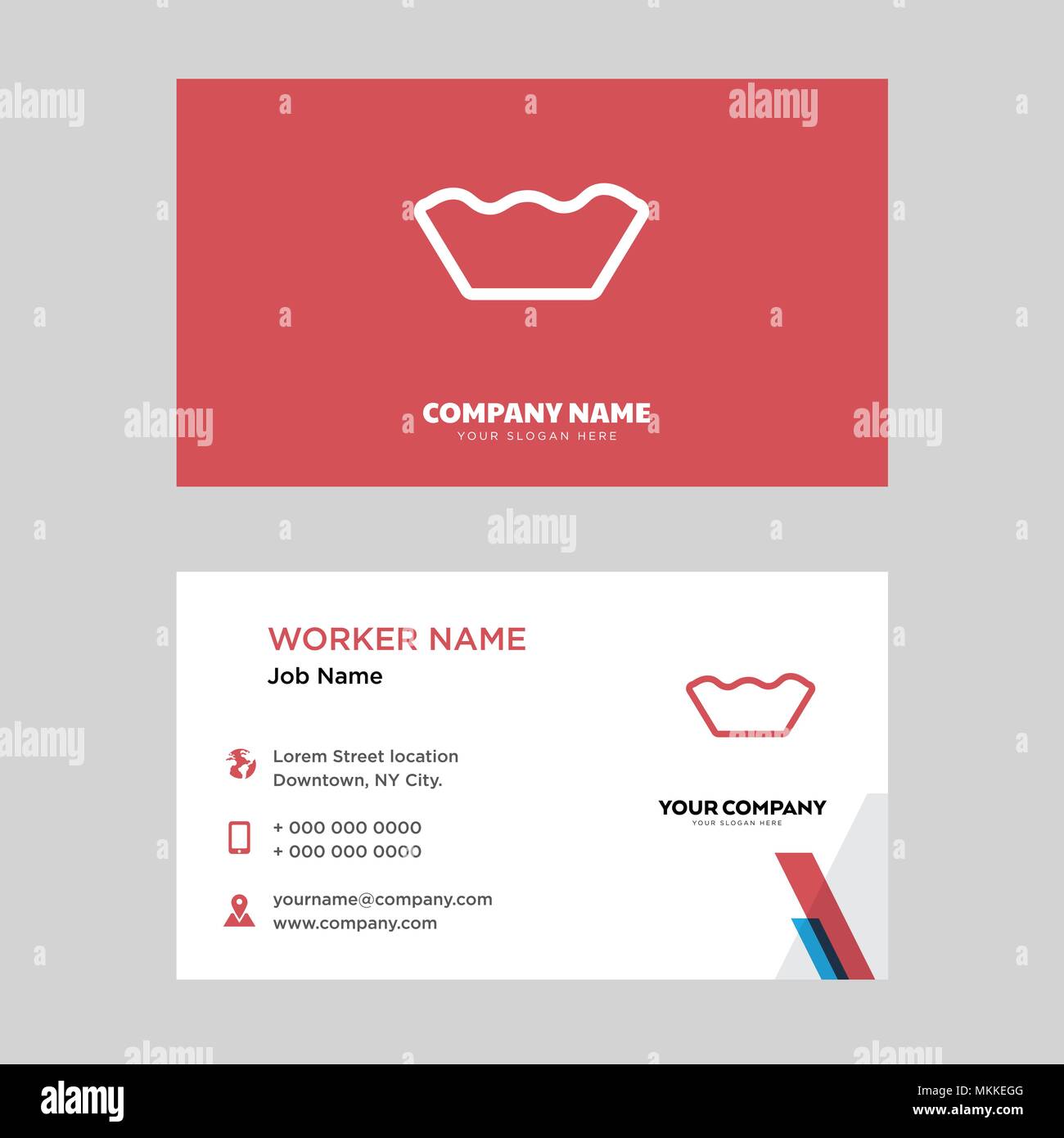 Mould business card design template, Visiting for your company, Modern ...