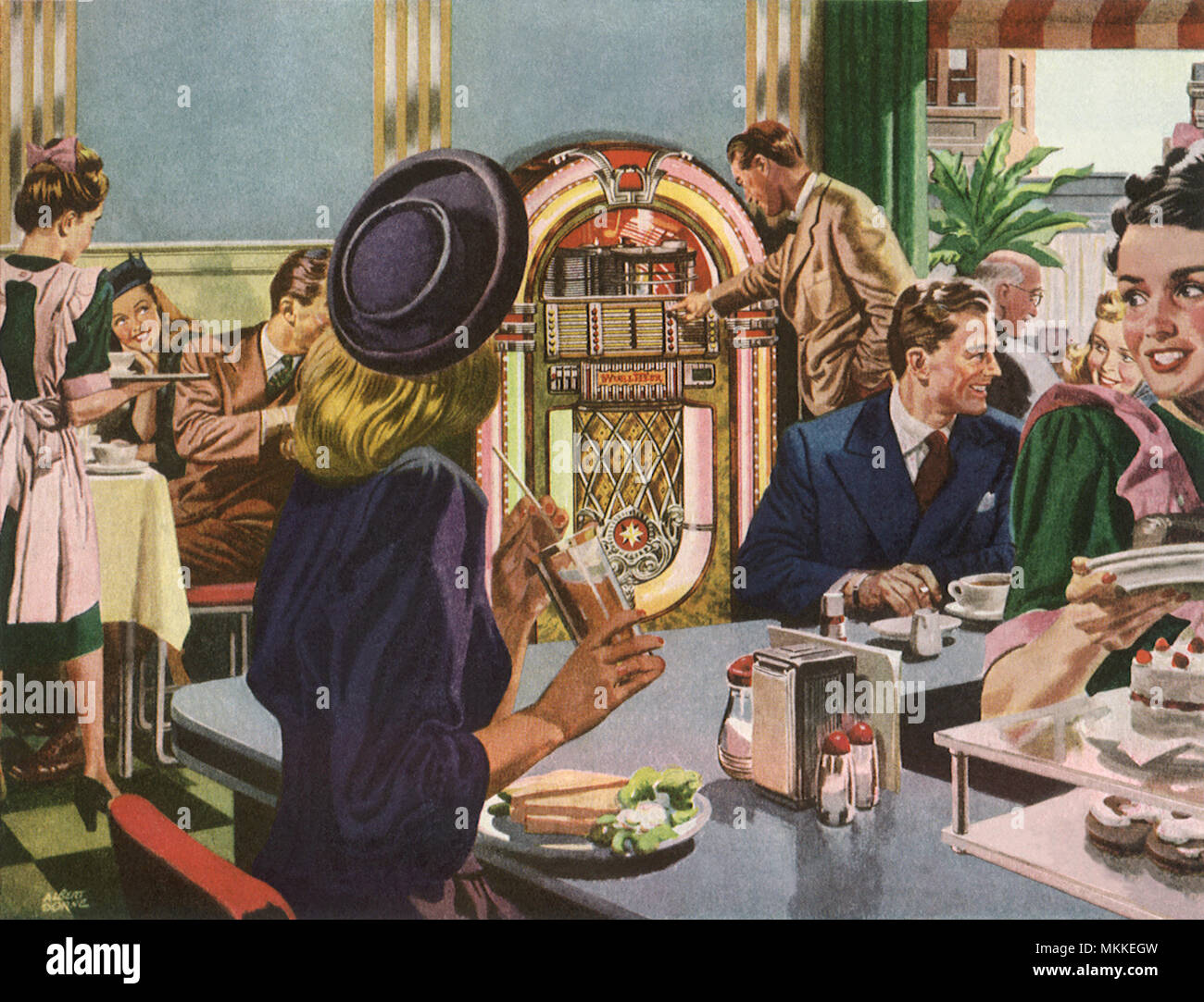 Diner foods hi-res stock photography and images - Alamy