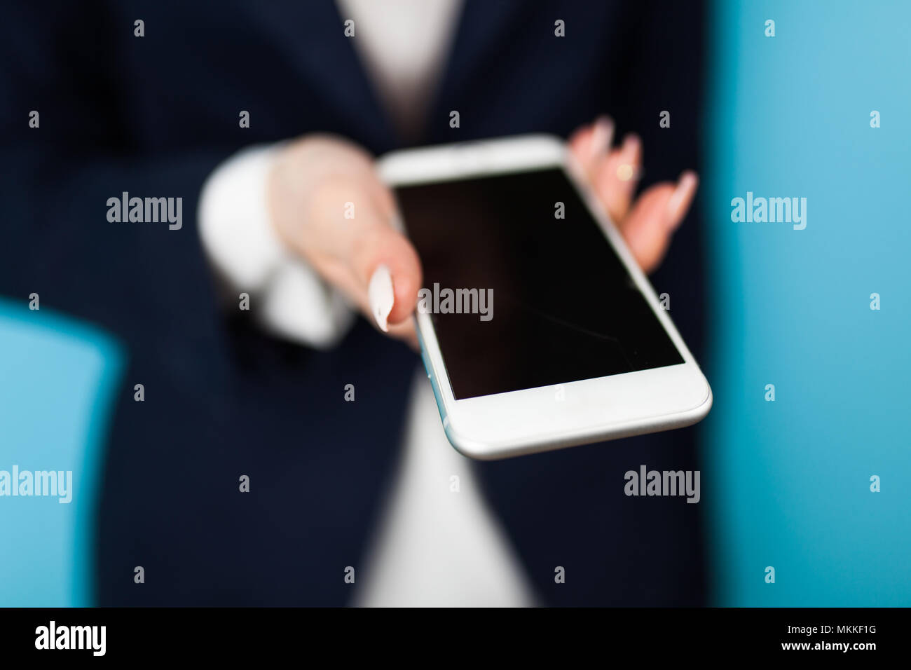 Hand holding phone mockup hi-res stock photography and images - Alamy