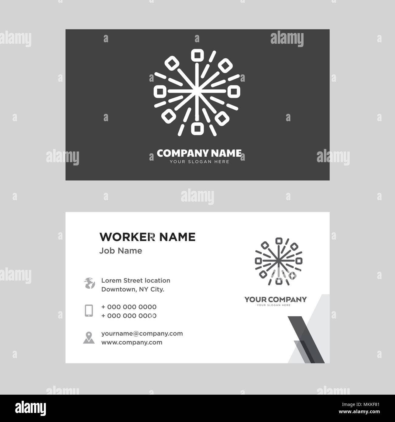 Fireworks business card design template, Visiting for your company ...
