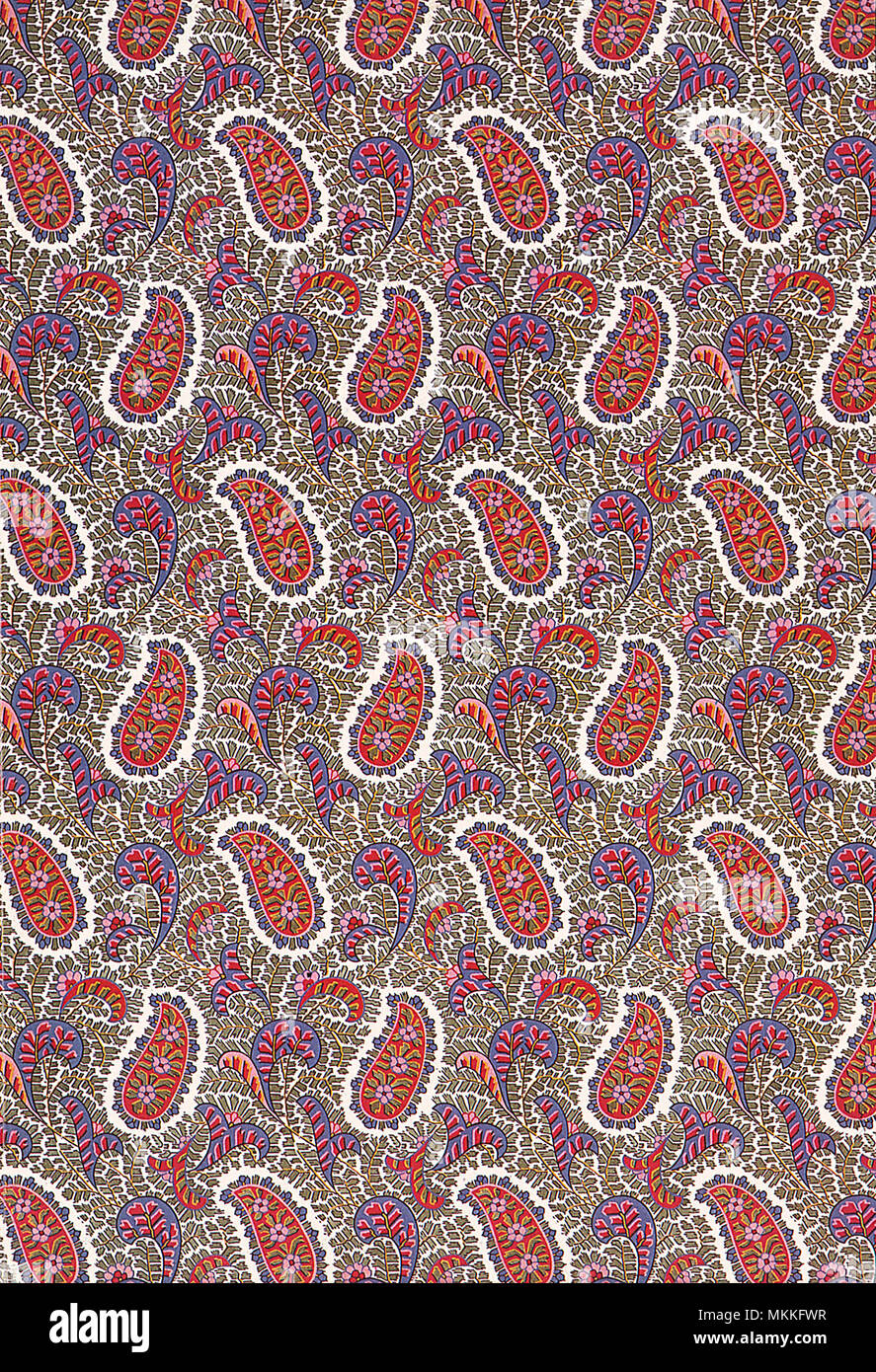 Red paisley wallpaper hi-res stock photography and images - Alamy