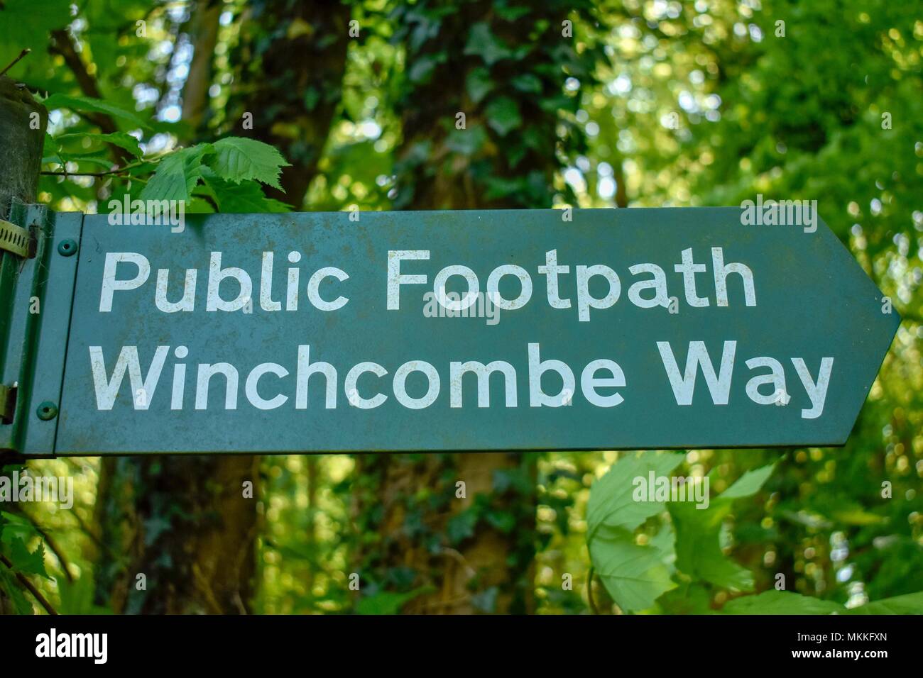 Public Footpath, Winchcombe way, Cotswolds, UK Stock Photo - Alamy