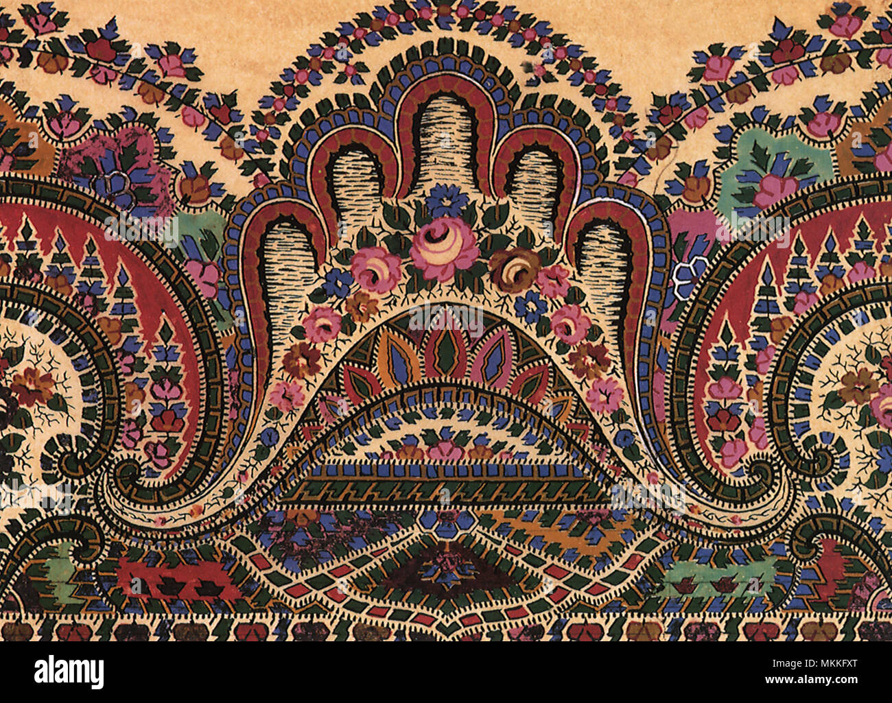 Paisley pattern border hi-res stock photography and images - Alamy