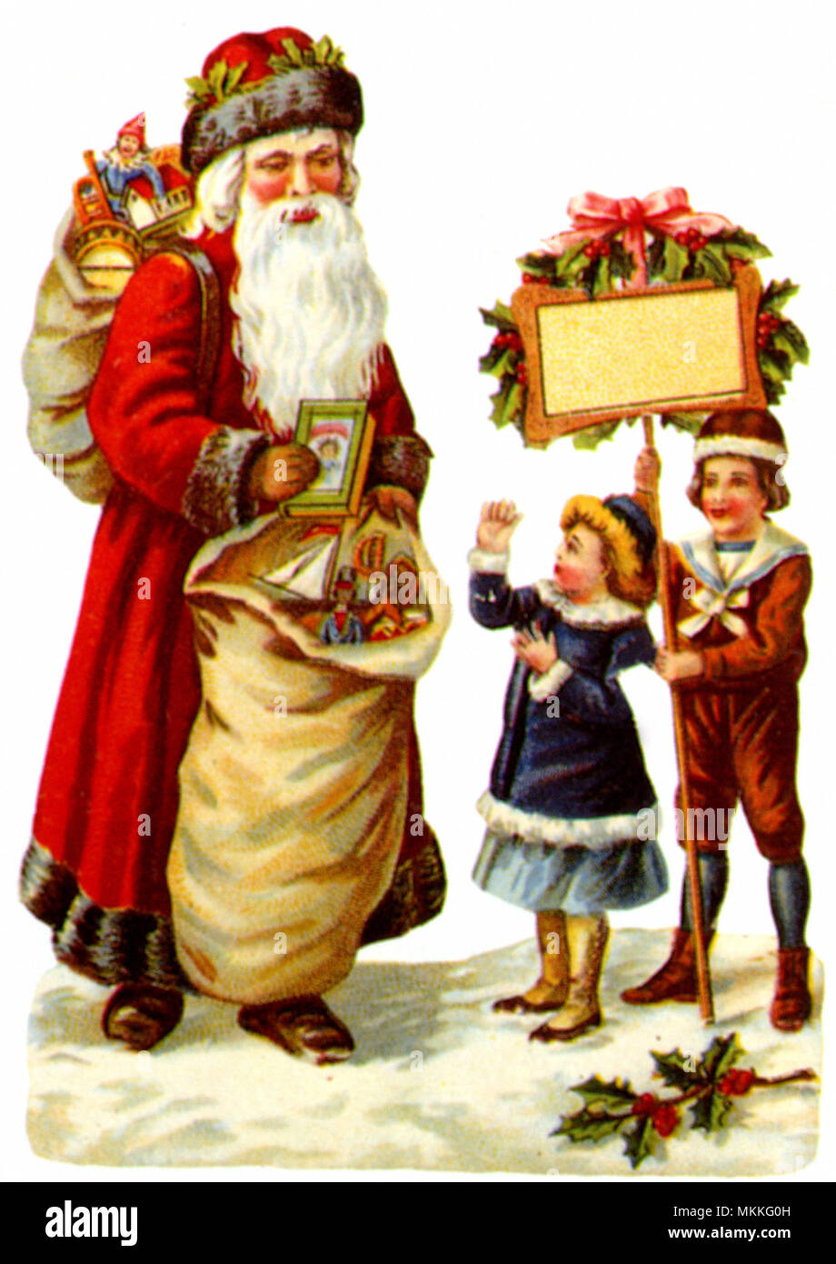 Santa and children hi-res stock photography and images - Alamy