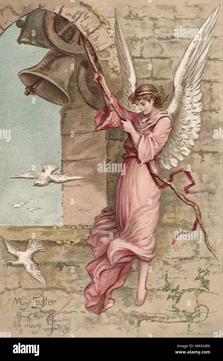 Pink Angel Rings Bell Stock Photo - Alamy