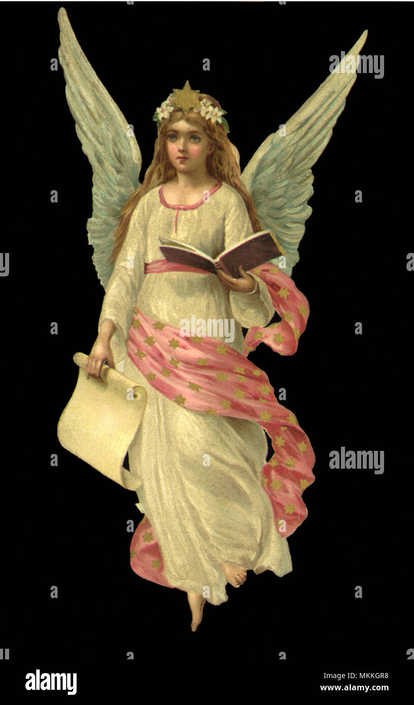 Angel with scroll hi-res stock photography and images - Alamy