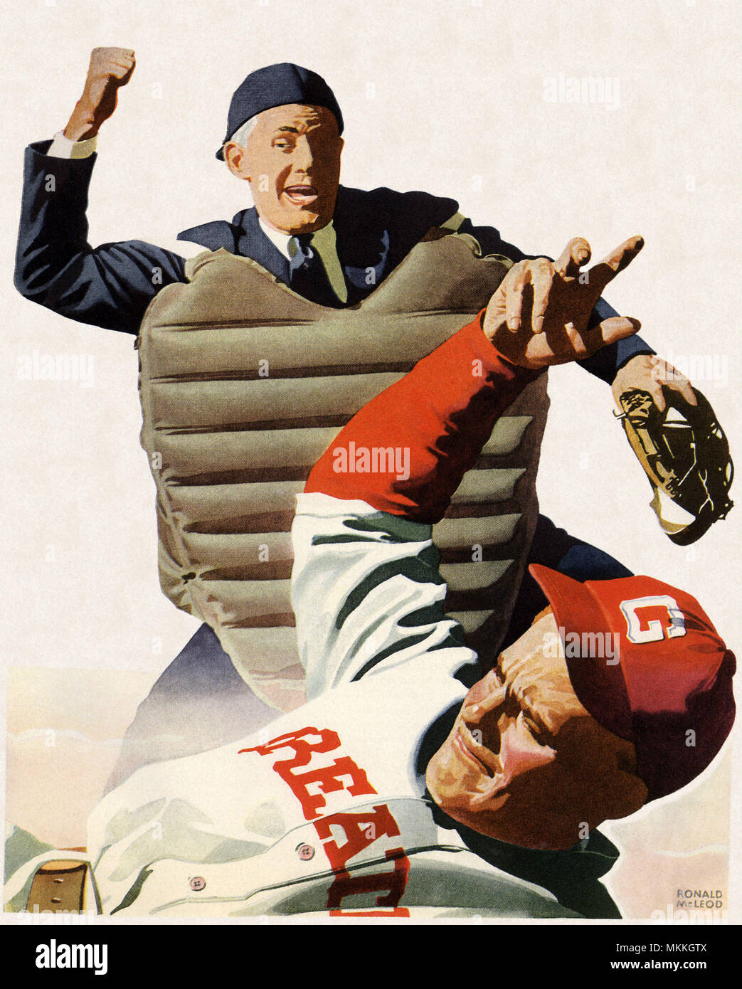 Baseball umpire out hi-res stock photography and images - Alamy