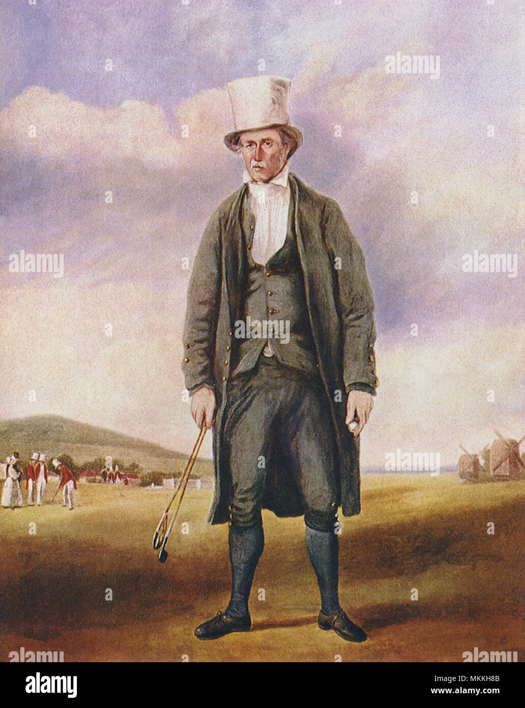 Old golf illustration hi-res stock photography and images - Alamy