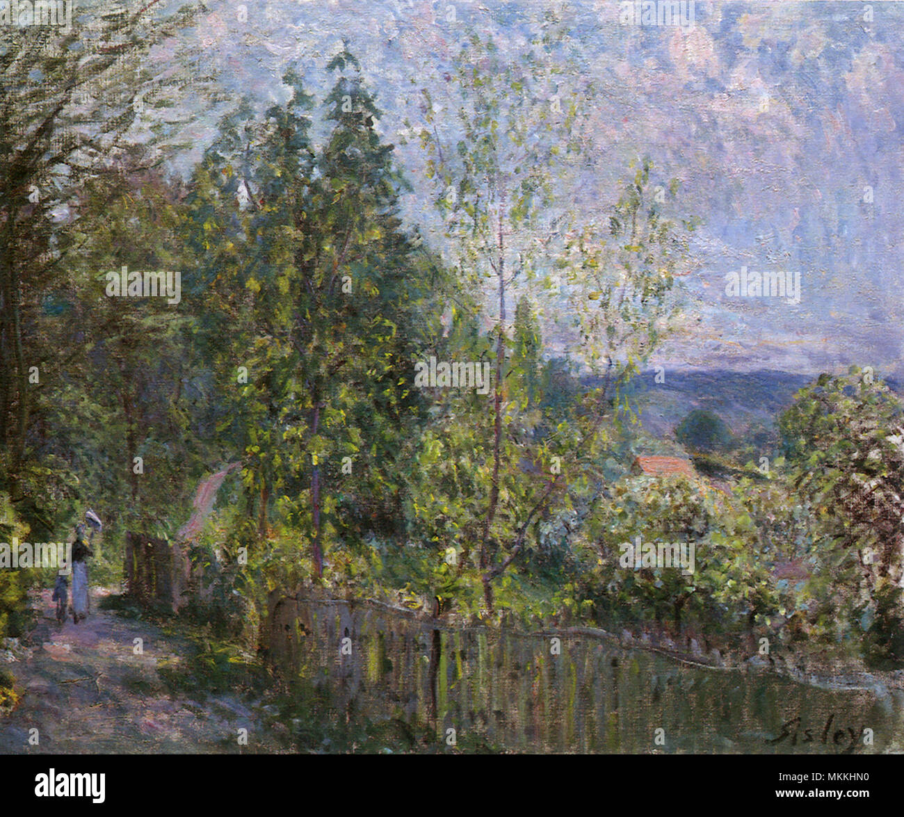 Path fence sisley hi-res stock photography and images - Alamy