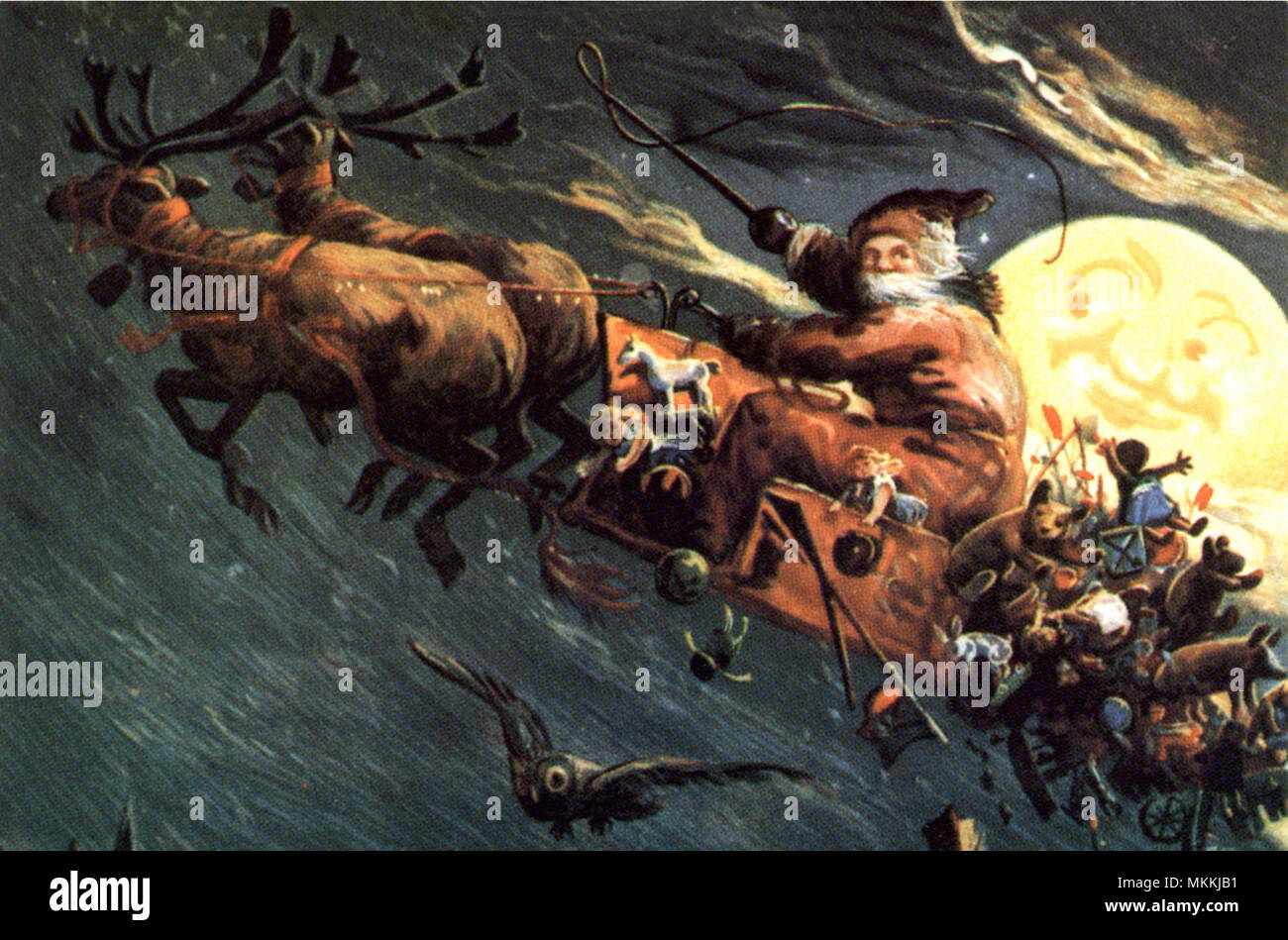 Moon santa claus hi-res stock photography and images - Alamy