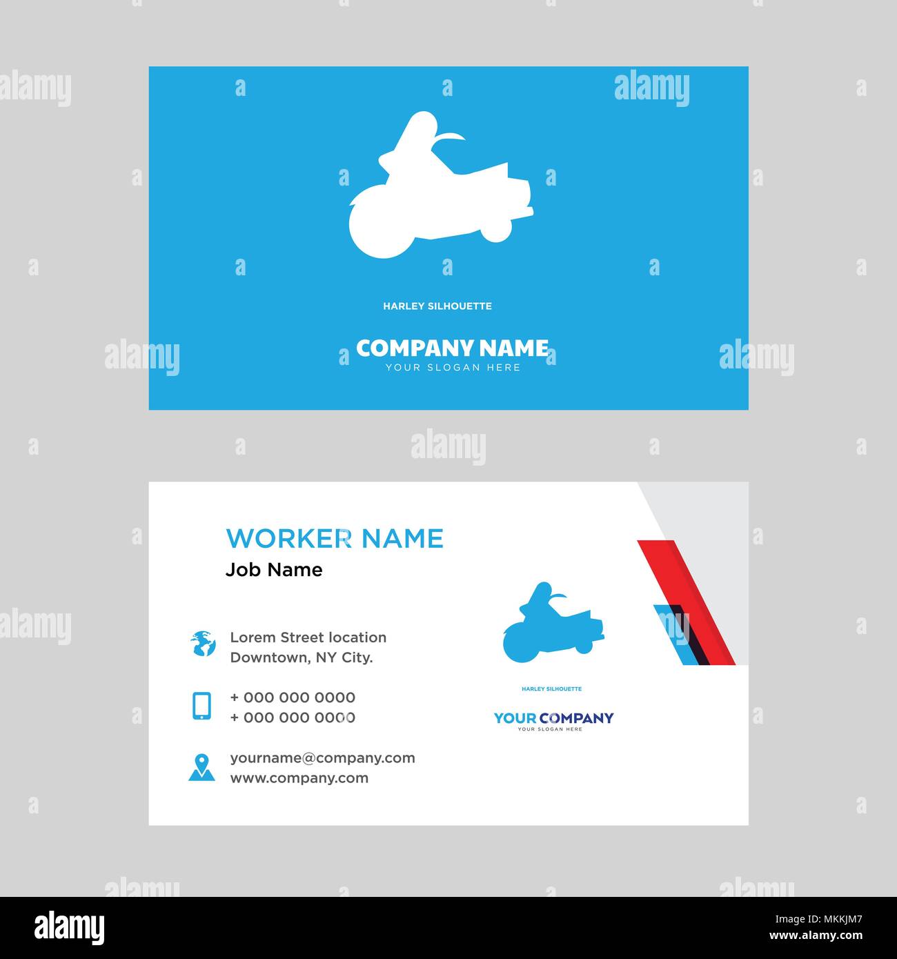 harley business card design template, Visiting for your company, Modern ...