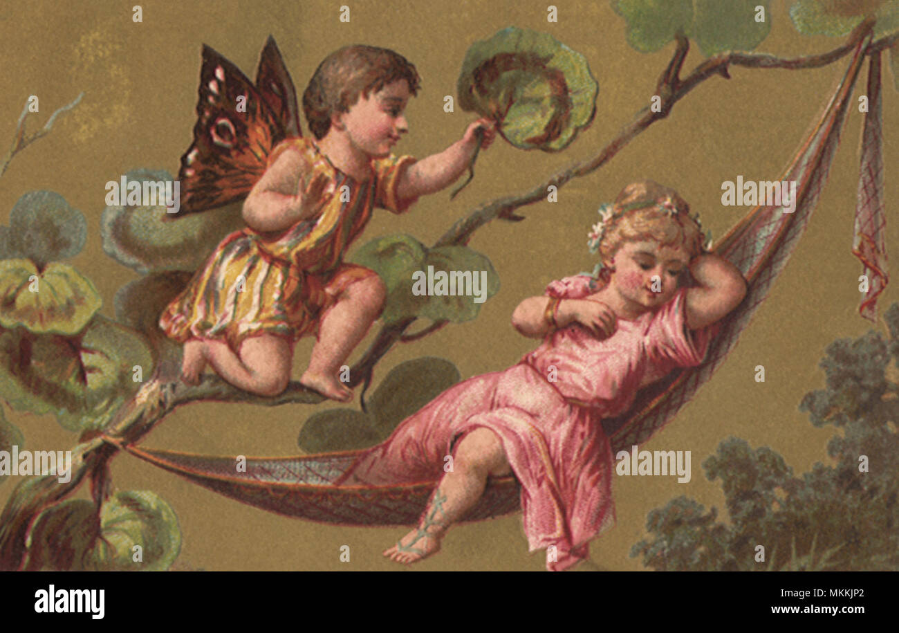 Fairy Fans Girl Stock Photo - Alamy