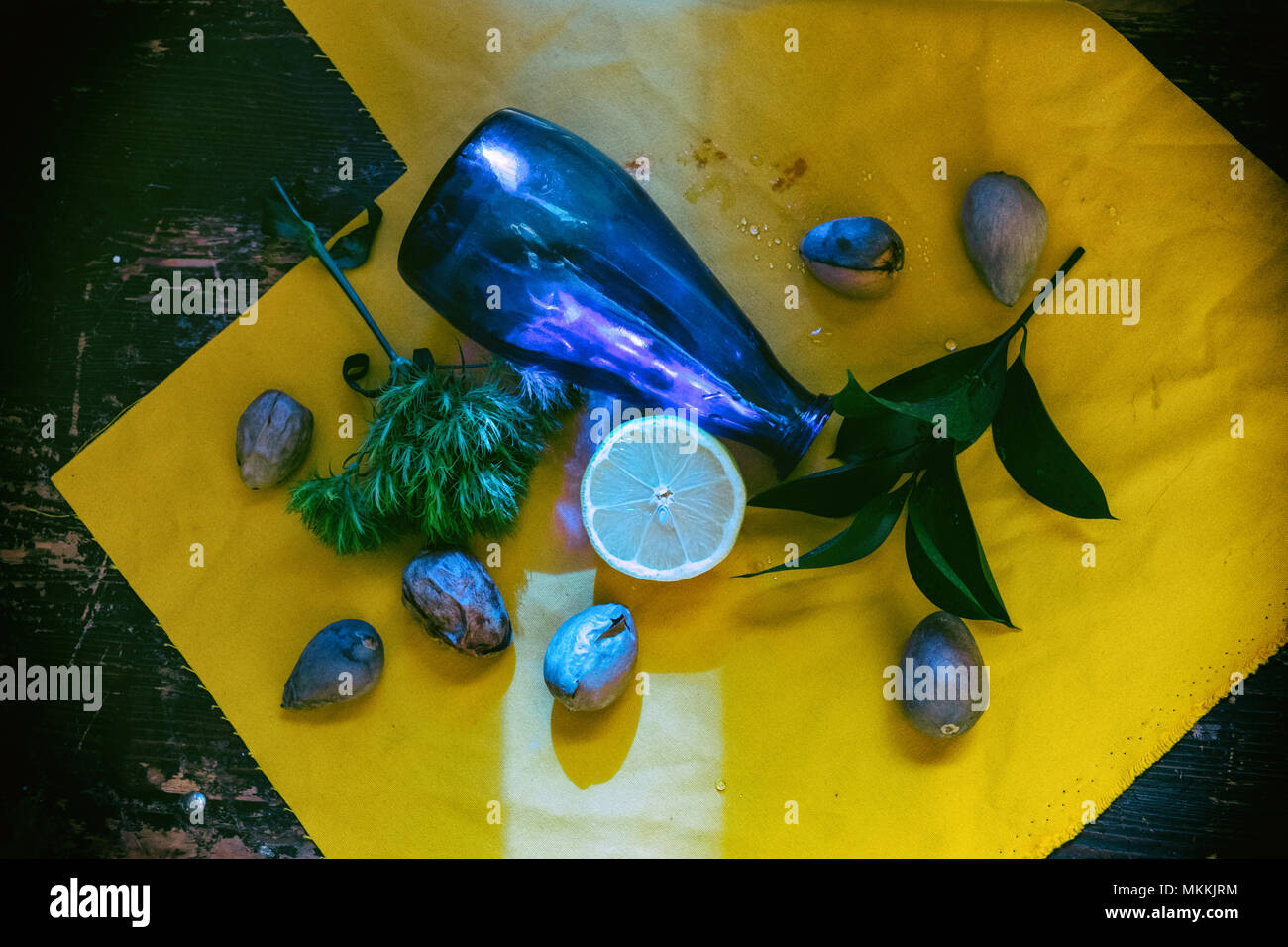 Lemon still life Stock Photo - Alamy