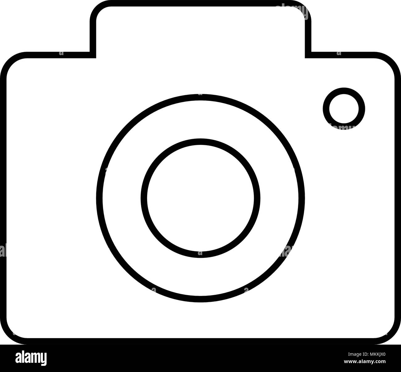 Camera outline Black and White Stock Photos & Images - Alamy