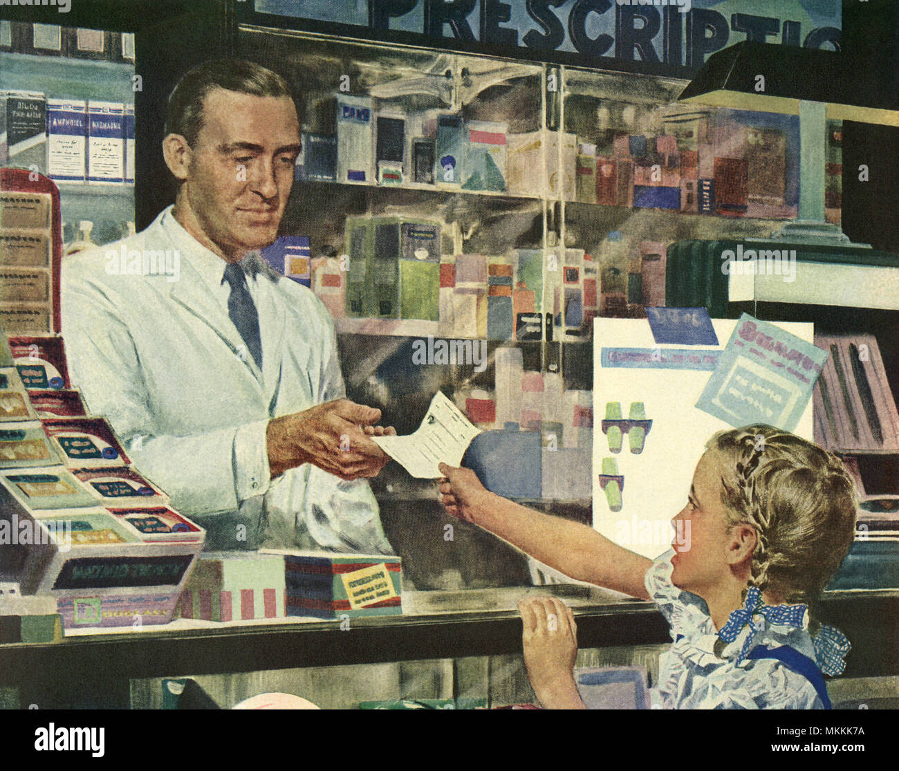 Vintage pharmacist hi-res stock photography and images - Alamy