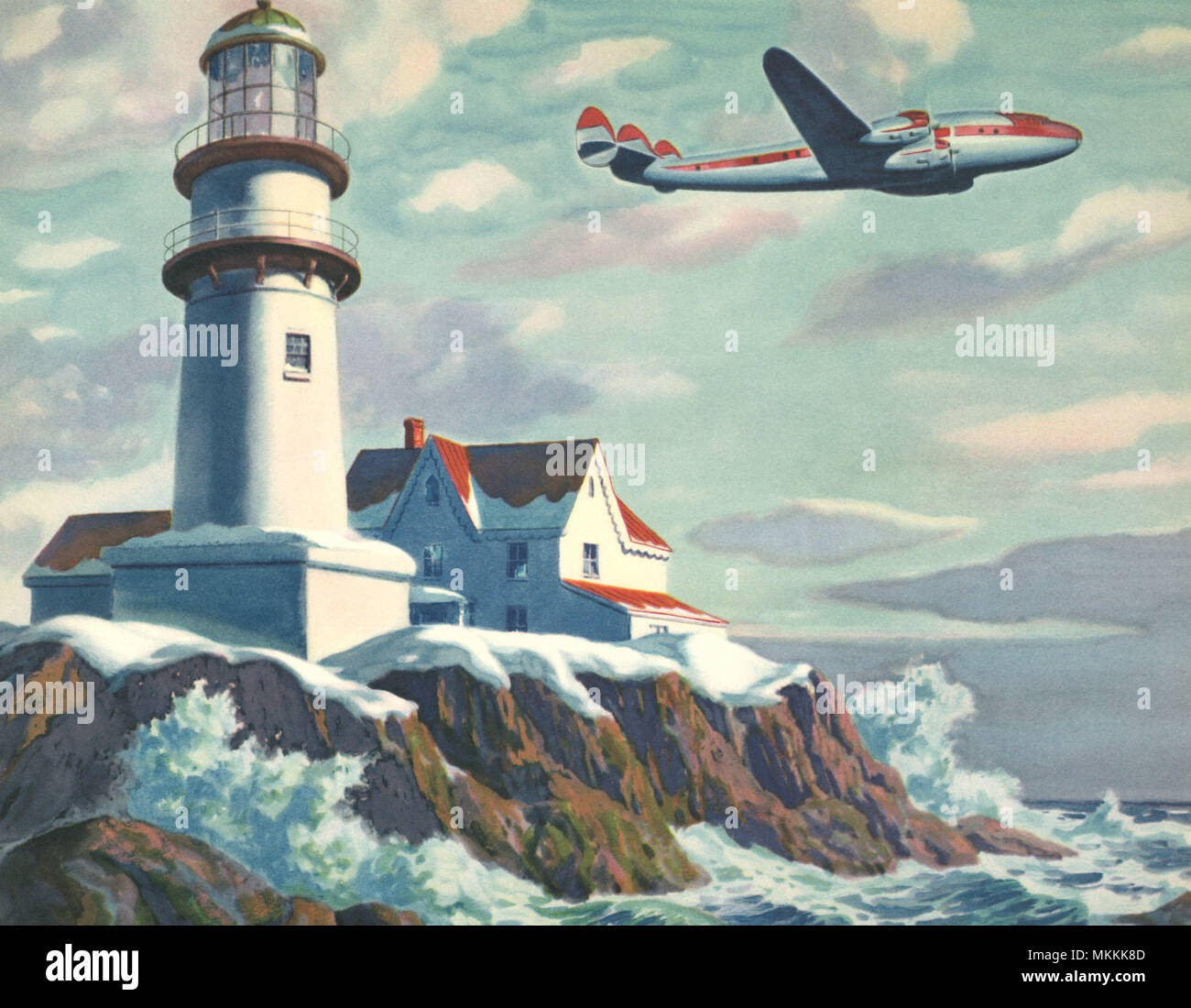 Plane lighthouse hi-res stock photography and images - Alamy