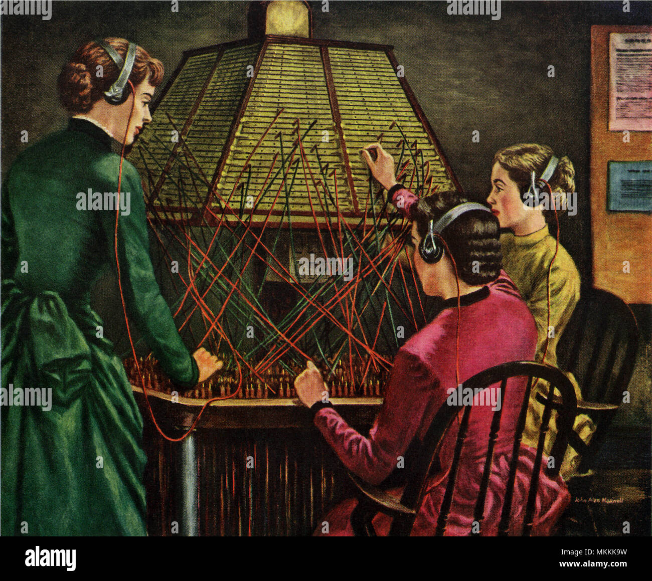 Switchboard operators hi-res stock photography and images - Alamy