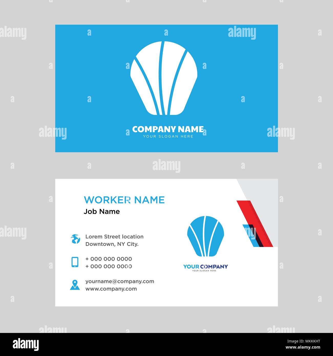 Sea Shell business card design template, Visiting for your company ...