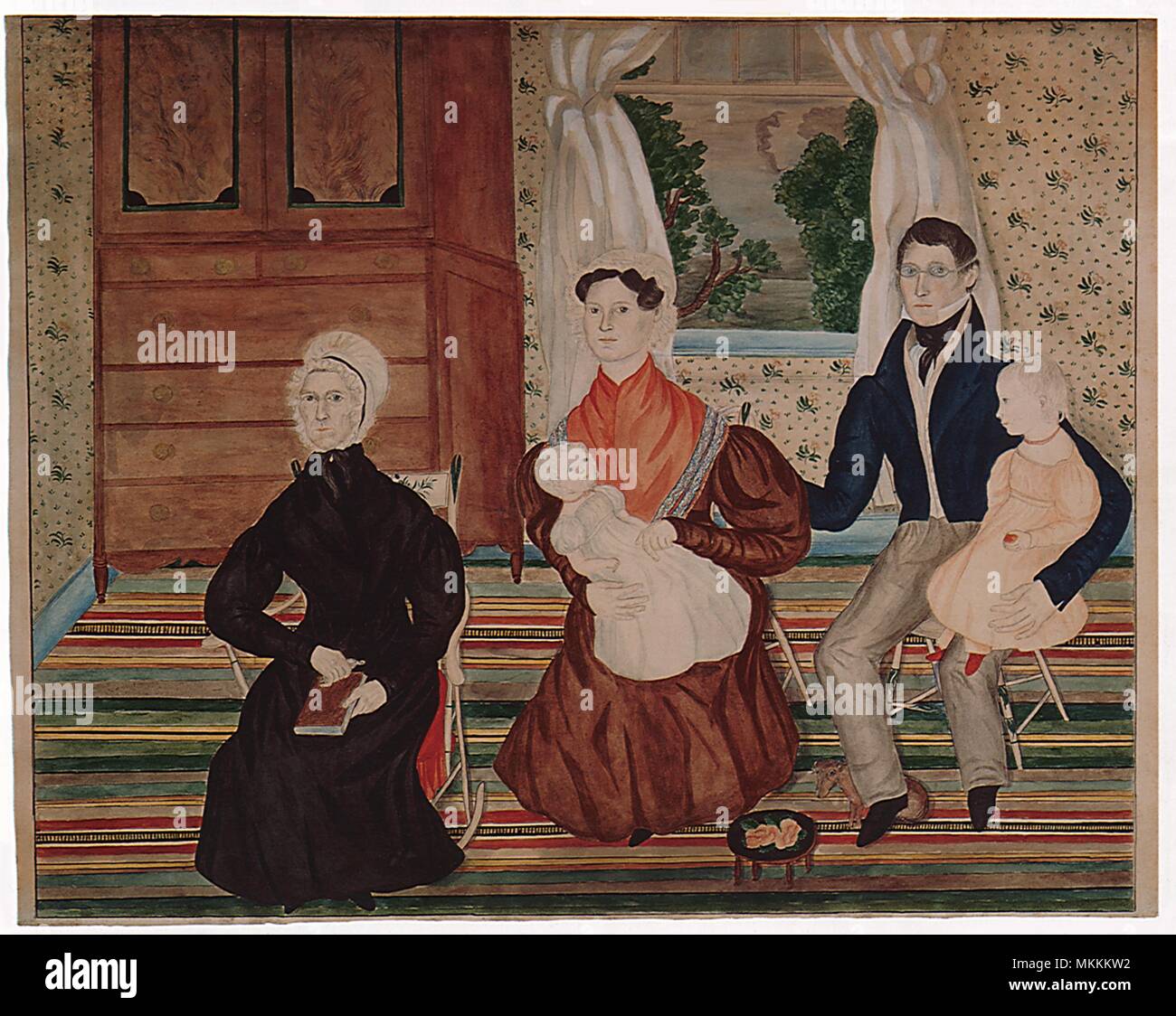 The Talcott Family Stock Photo - Alamy