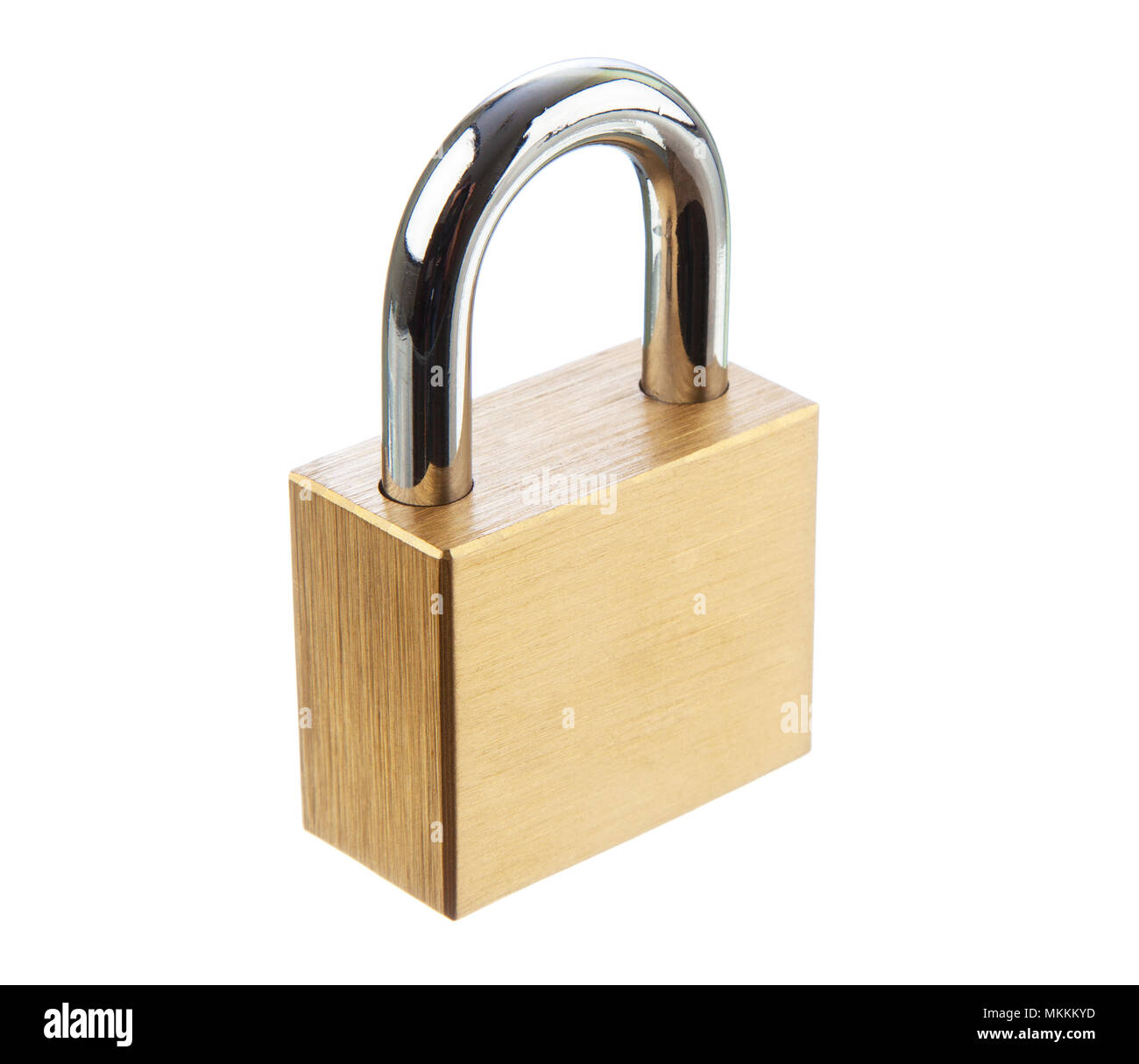 Padlock isolated on white Stock Photo - Alamy