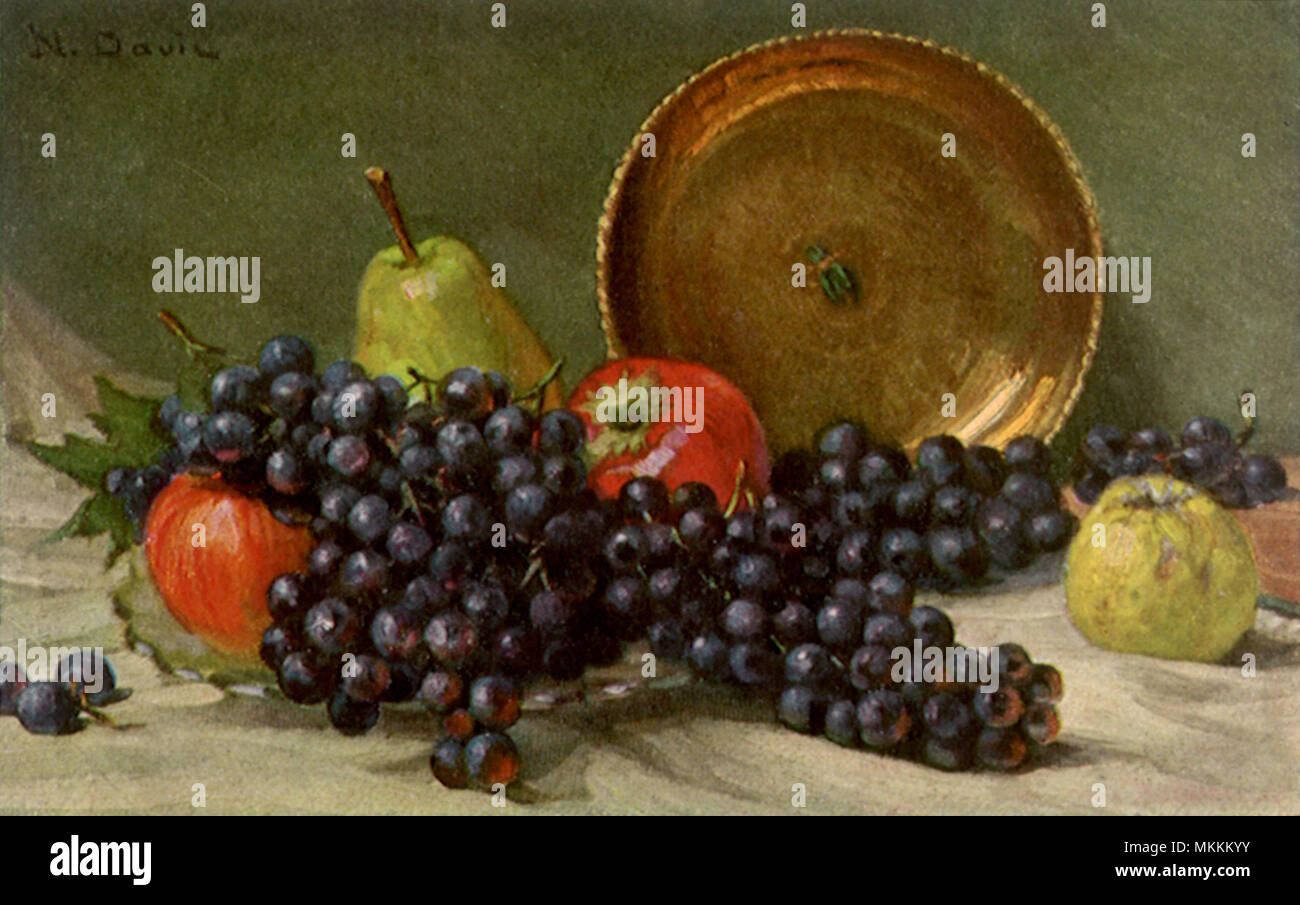 Fruit and Copper Plate Stock Photo - Alamy