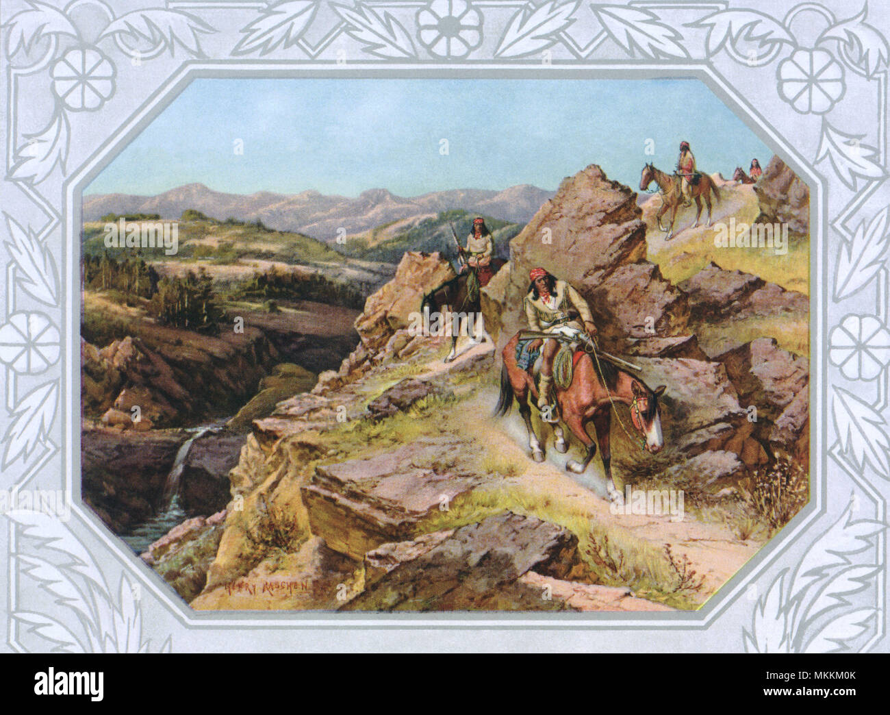 Native American Riders Stock Photo - Alamy