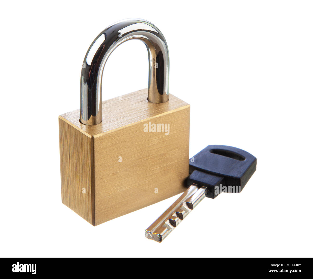 Padlock isolated on white Stock Photo - Alamy