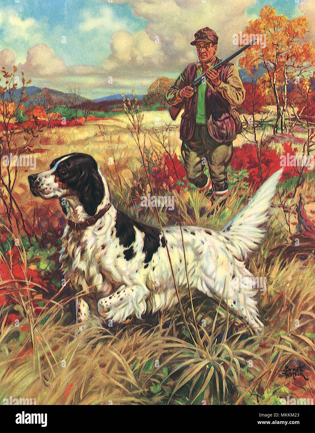 Vintage pointer dog hi-res stock photography and images - Alamy