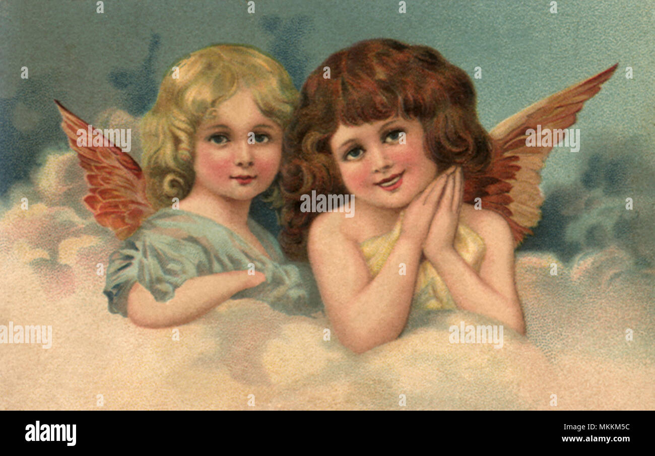 Angels upon clouds hi-res stock photography and images - Alamy