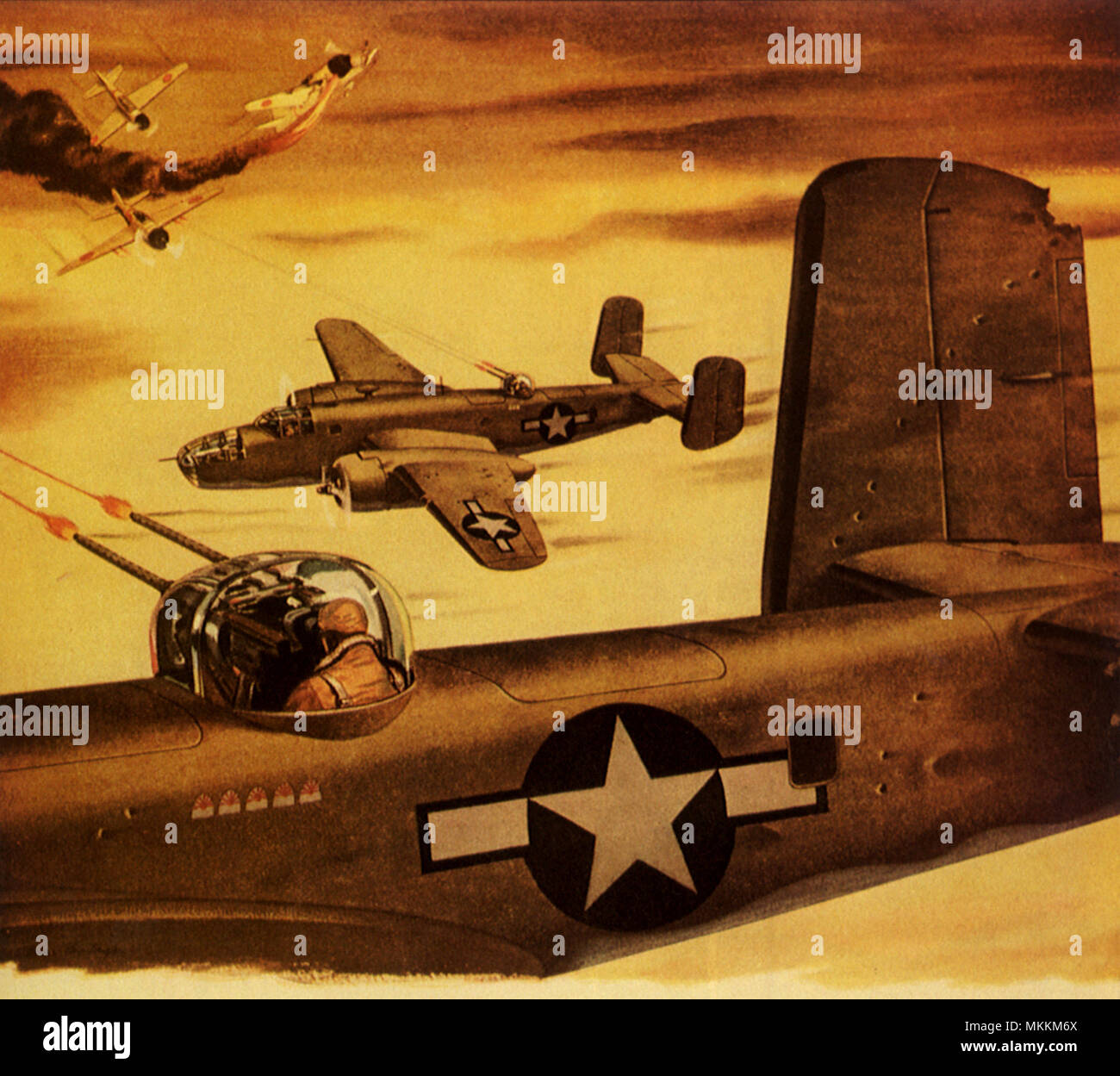 World war ii b 25 mitchell hi-res stock photography and images - Alamy