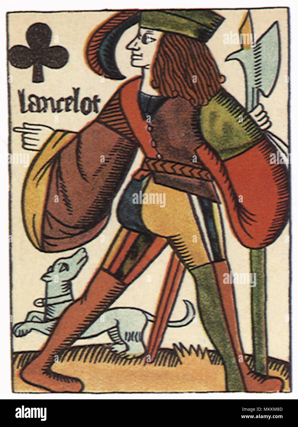 Knight on Card Stock Photo - Alamy