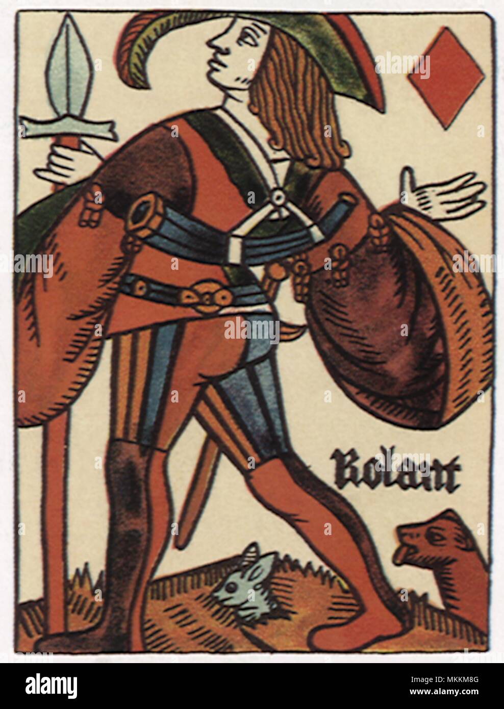Vintage knight playing card hi-res stock photography and images - Alamy