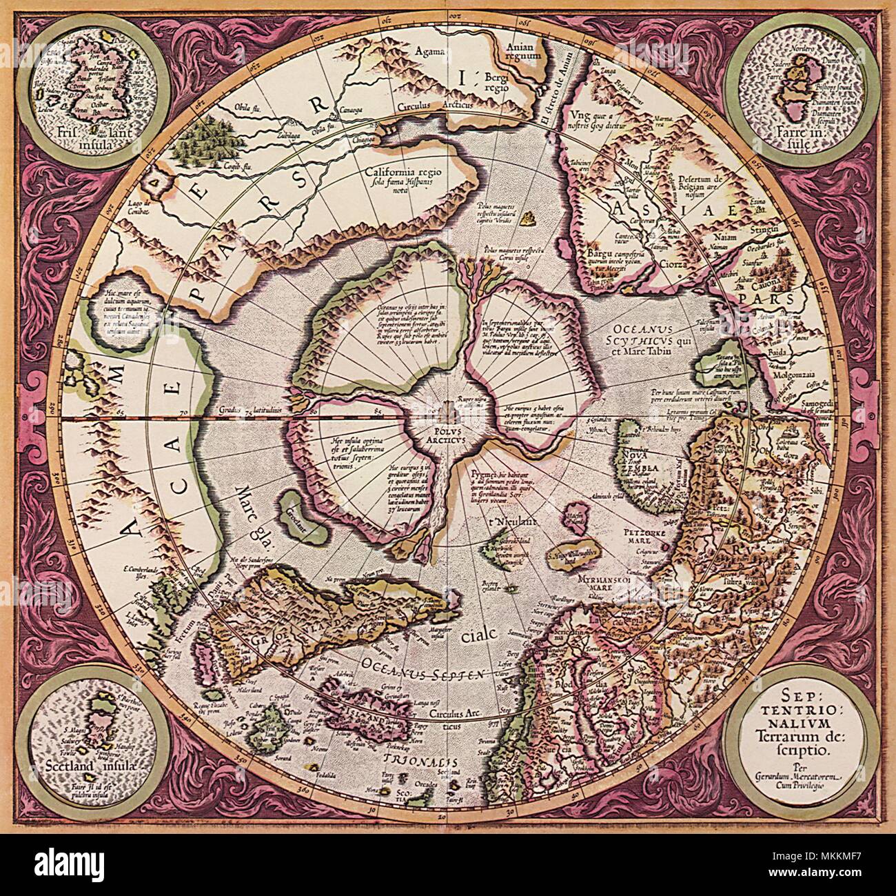 The north pole maps hi-res stock photography and images - Alamy