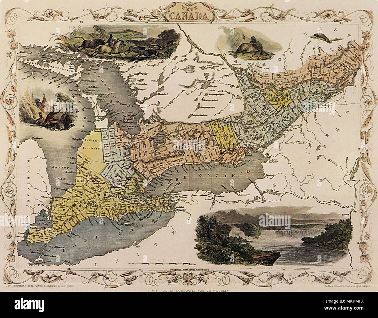 Canada map hi-res stock photography and images - Alamy