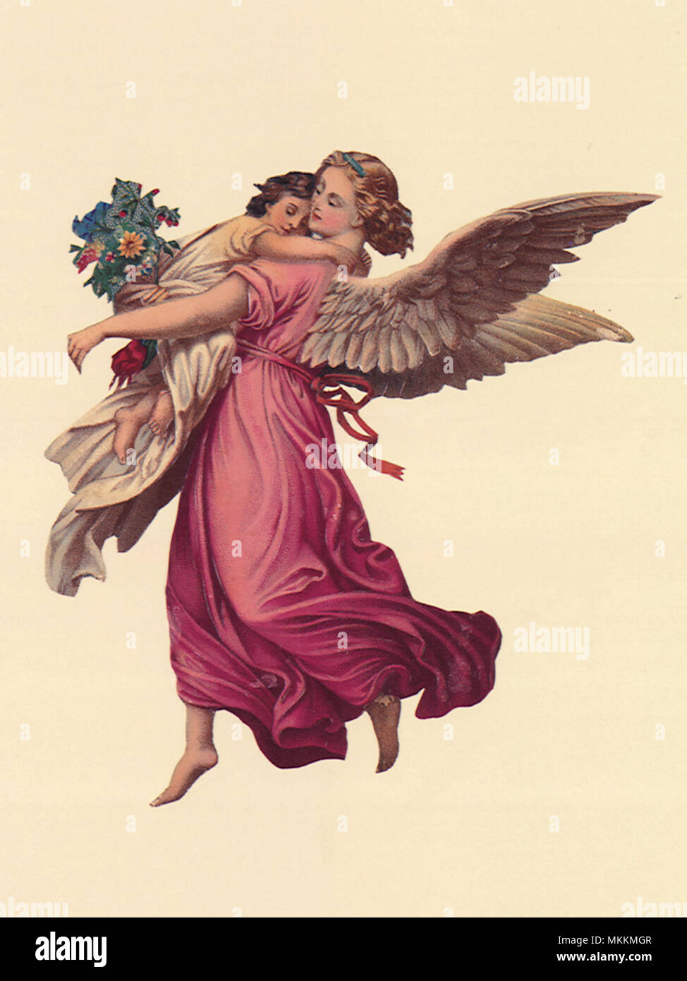 Angel Carrying Child Stock Photo - Alamy