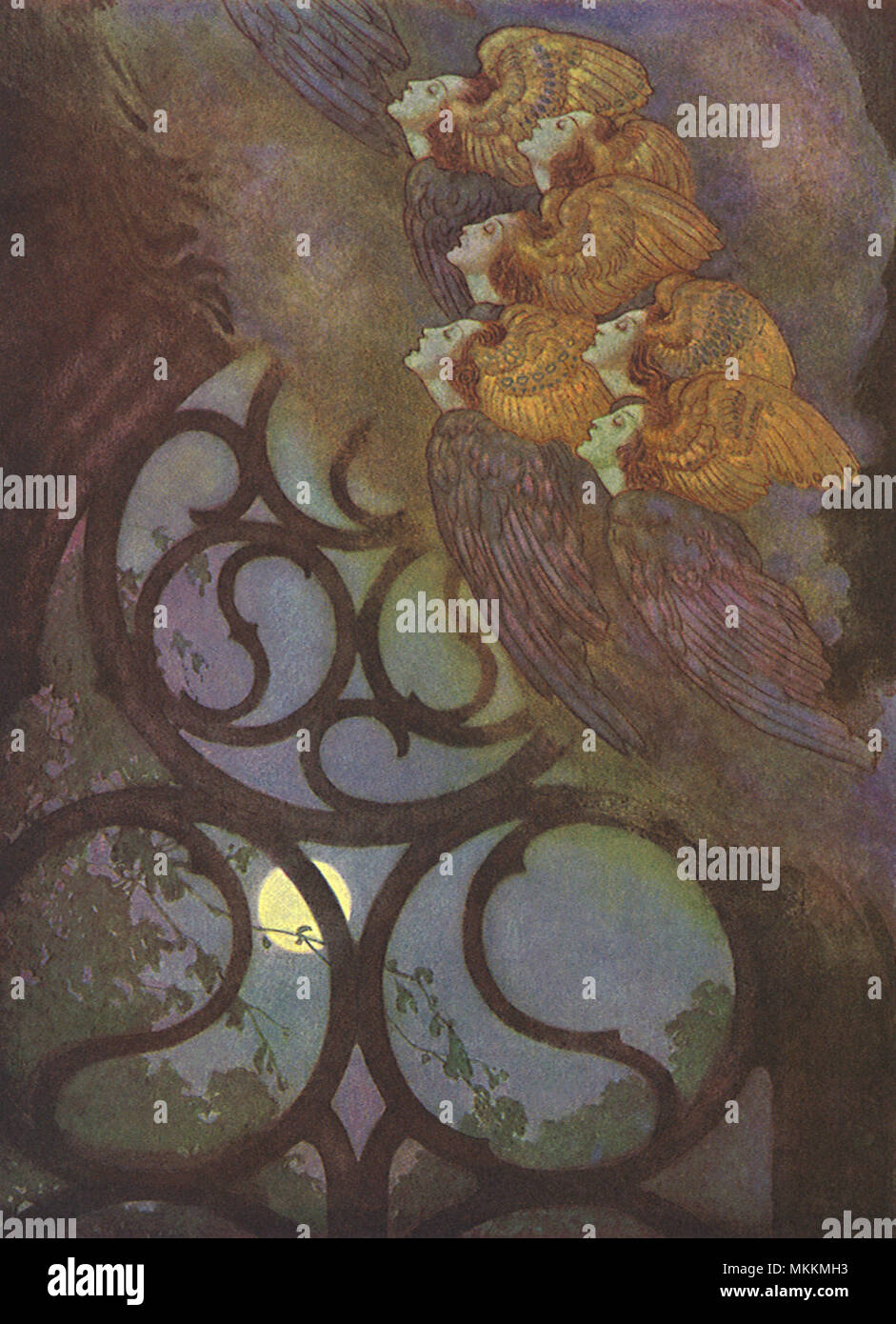 Angels in the Night Stock Photo - Alamy