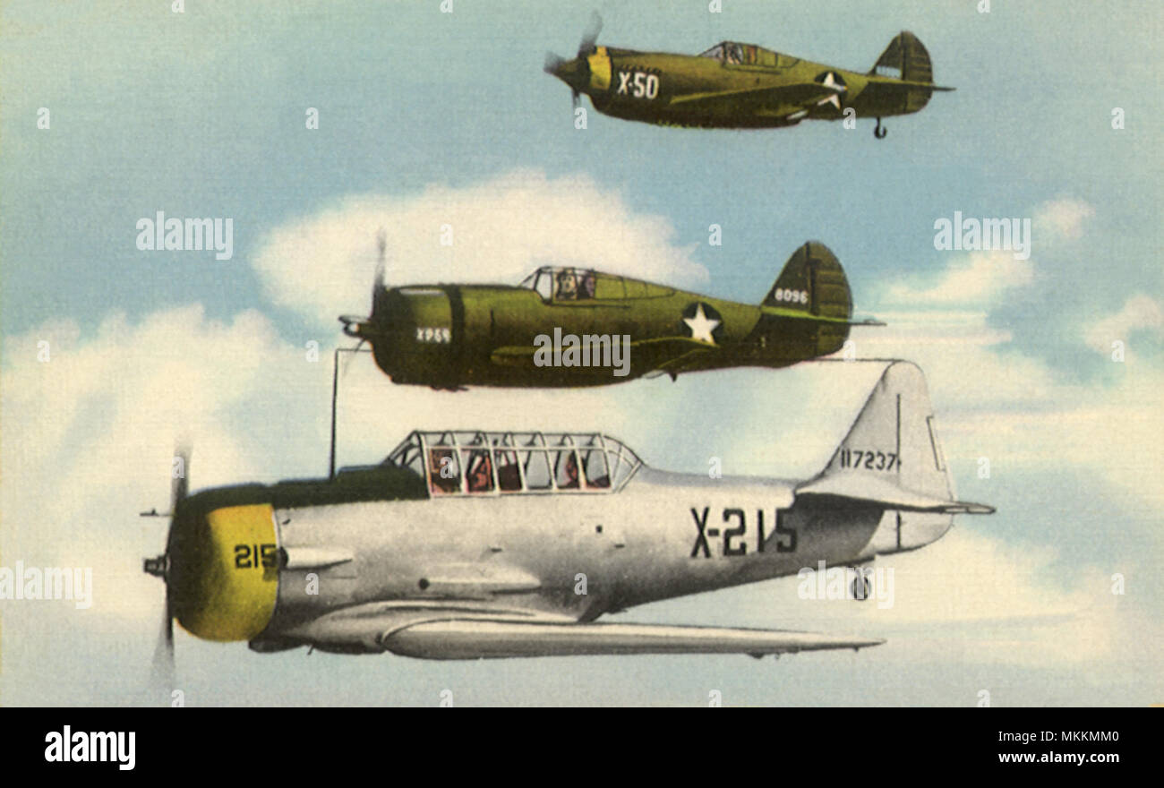 AT6 Fighter Planes Stock Photo - Alamy