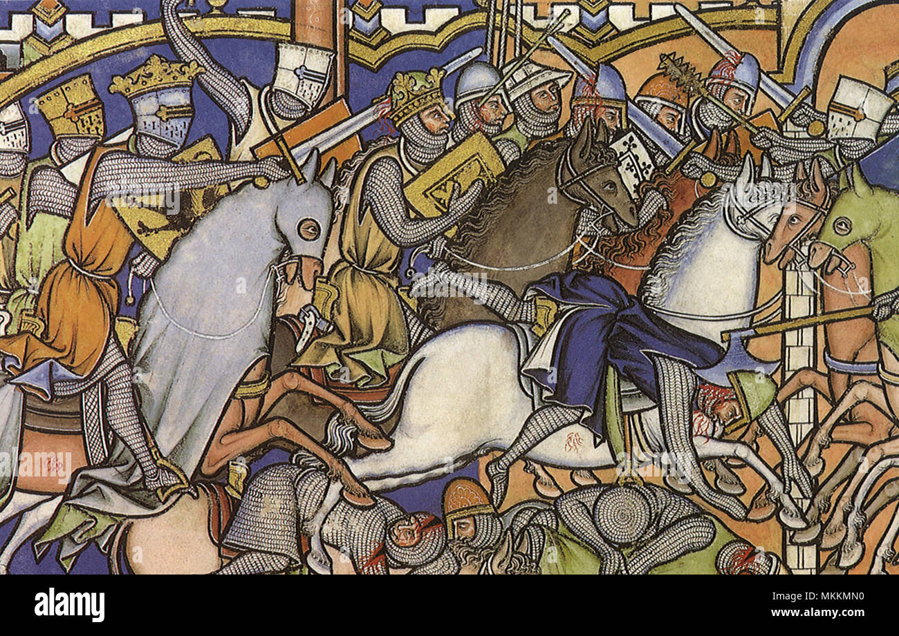 Medieval manuscript battle hi-res stock photography and images - Alamy