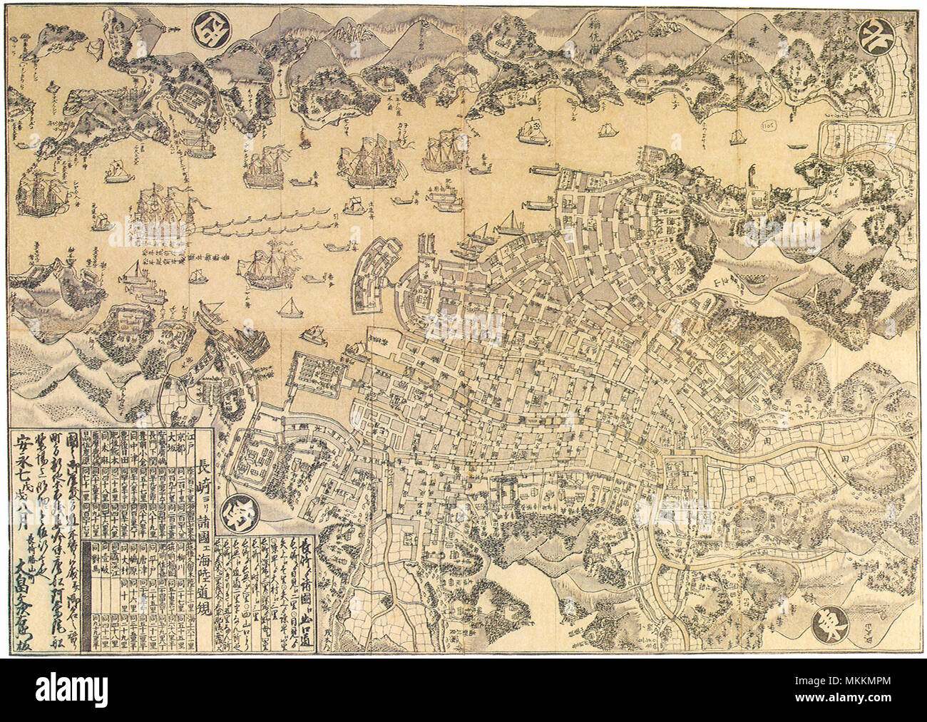 Map of nagasaki hi-res stock photography and images - Alamy