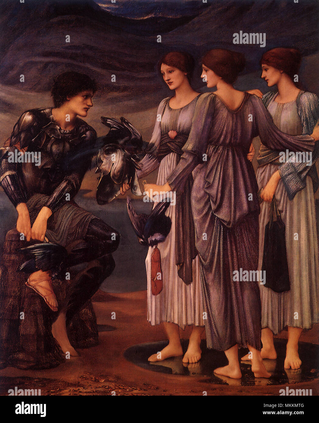 The Arming of Perseus Stock Photo - Alamy