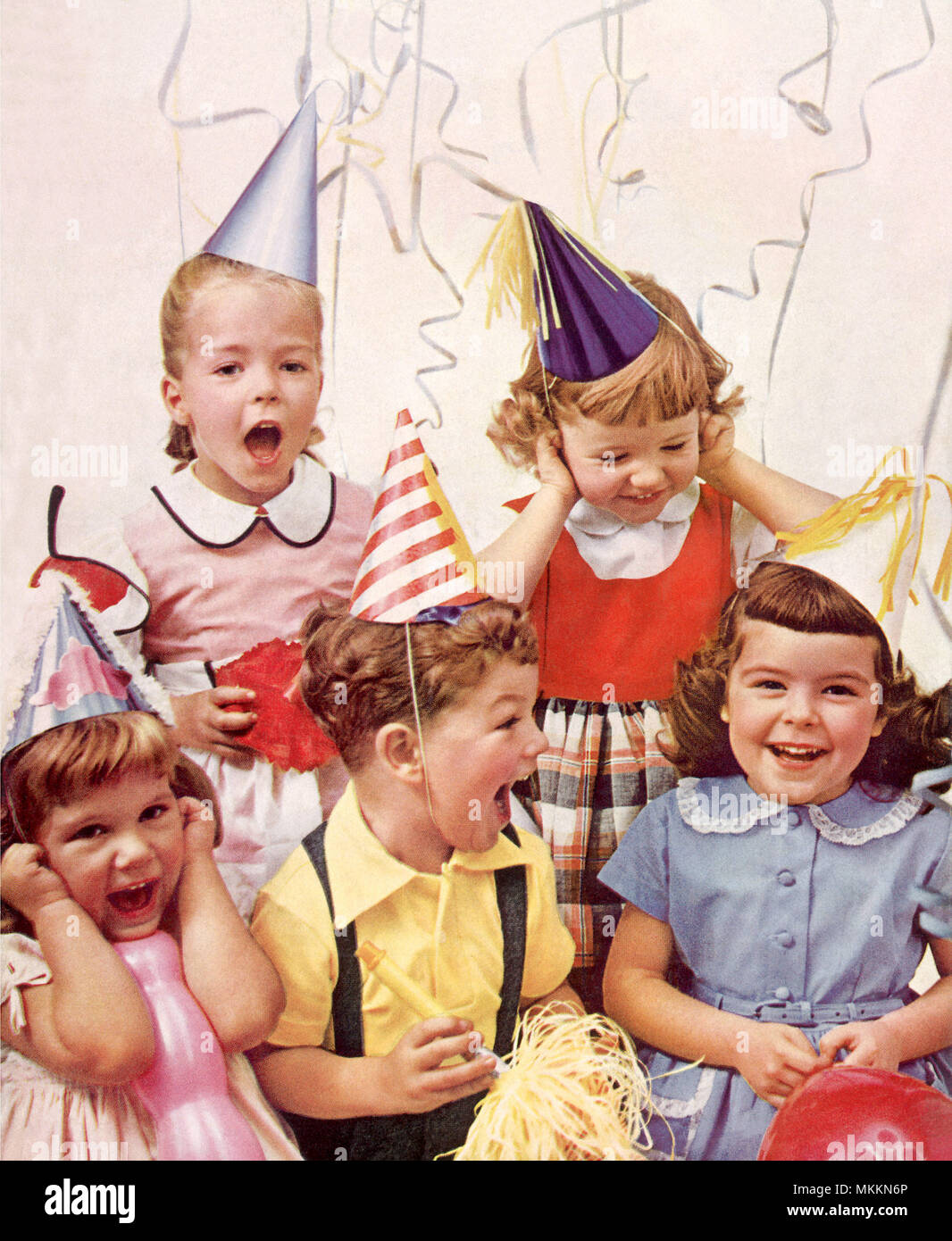 Streamers party hats hi-res stock photography and images - Alamy