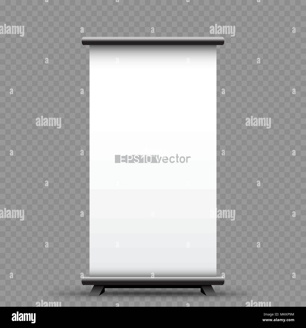 Blank roll up banner display Stock Vector Images - Alamy