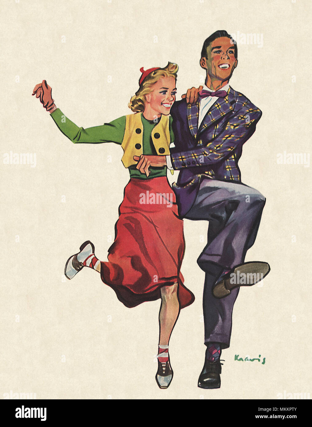 Jiving couple hi-res stock photography and images - Alamy