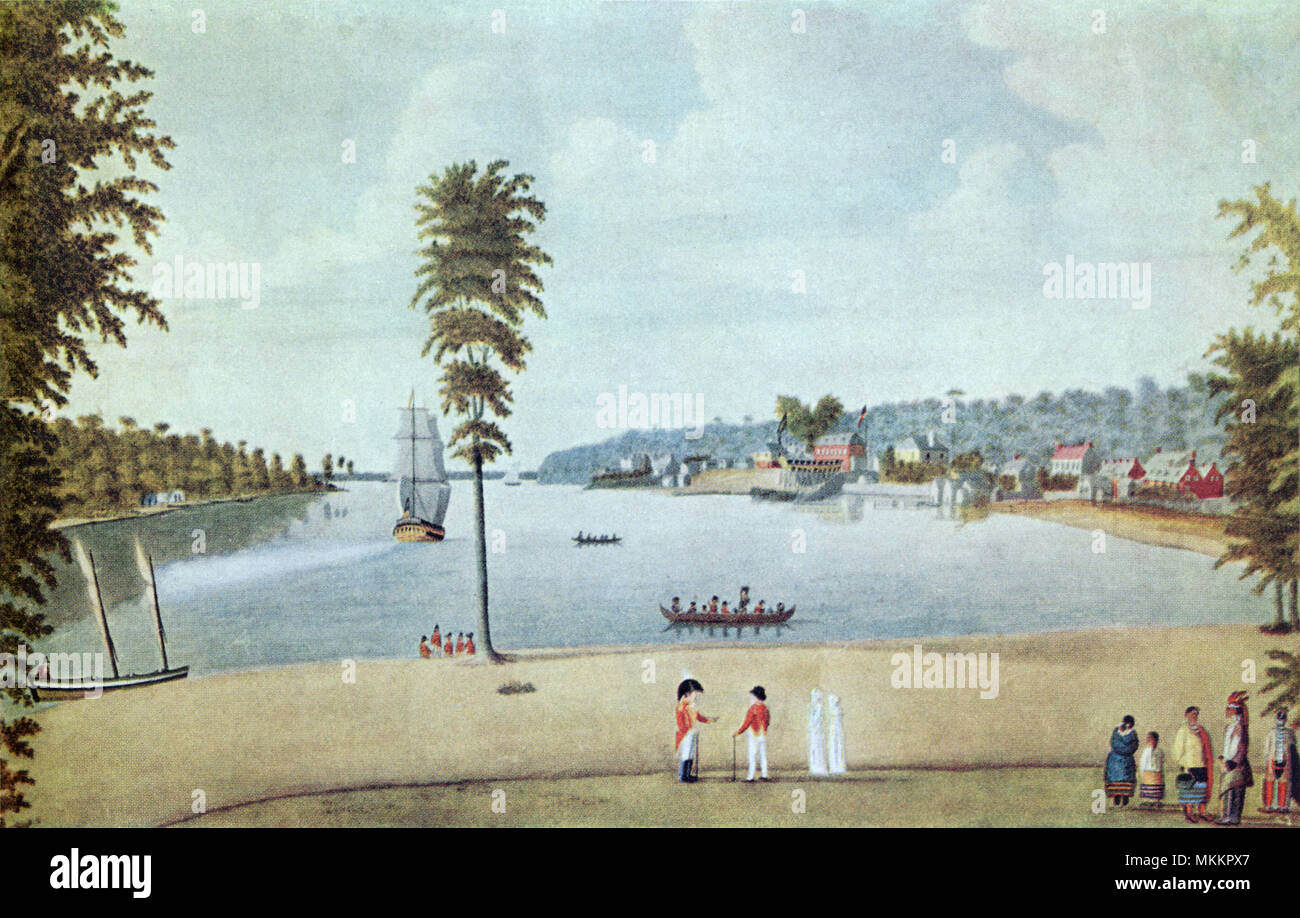 British and Natives 1813 Stock Photo - Alamy