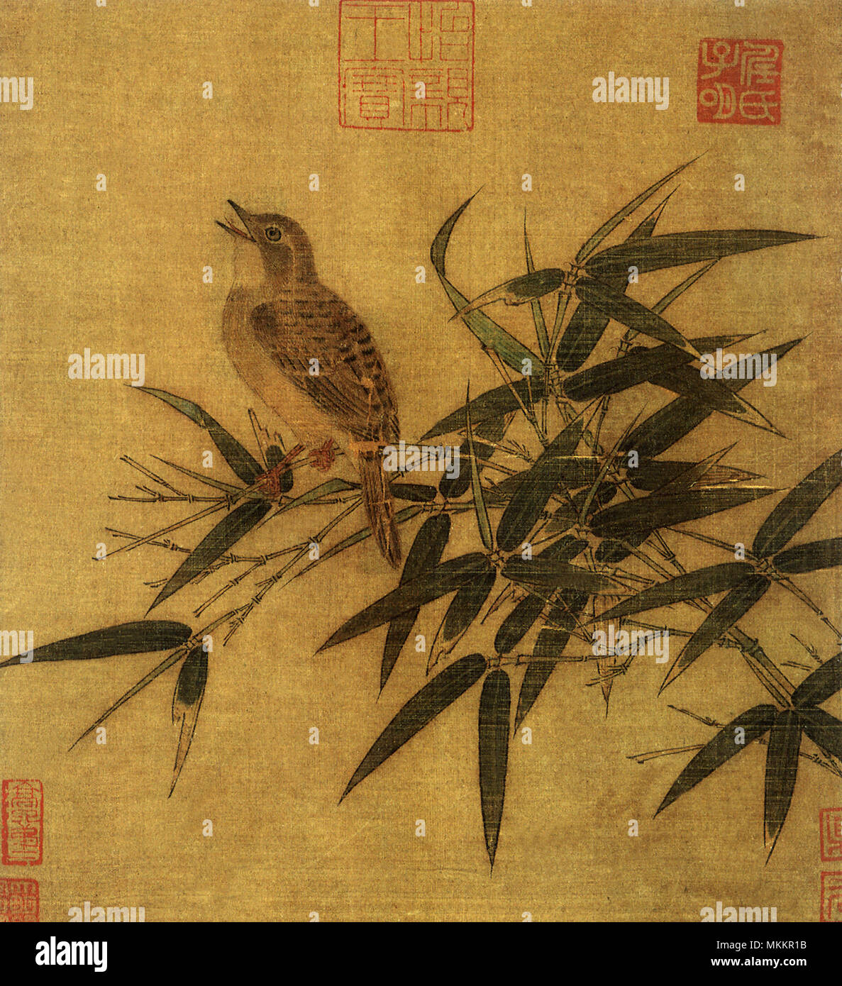 Bamboo with birds hi-res stock photography and images - Alamy