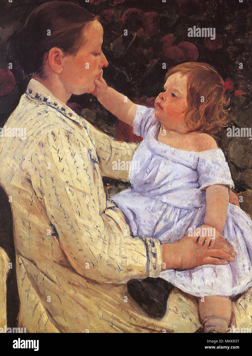 The Child's Caress Stock Photo - Alamy