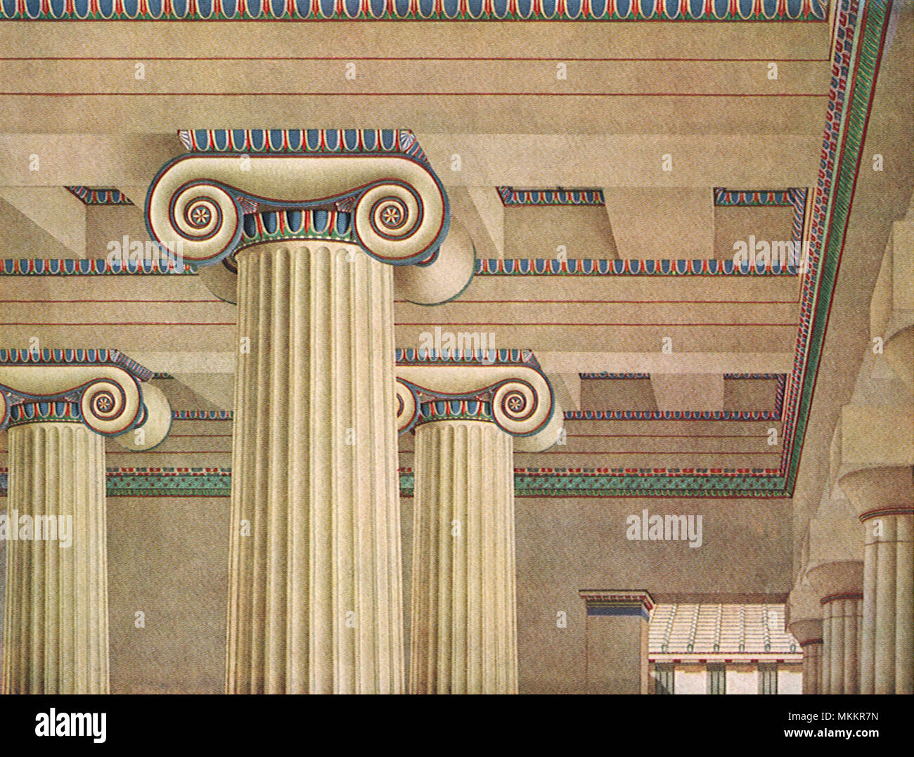 Portico with ionic columns hi-res stock photography and images - Alamy