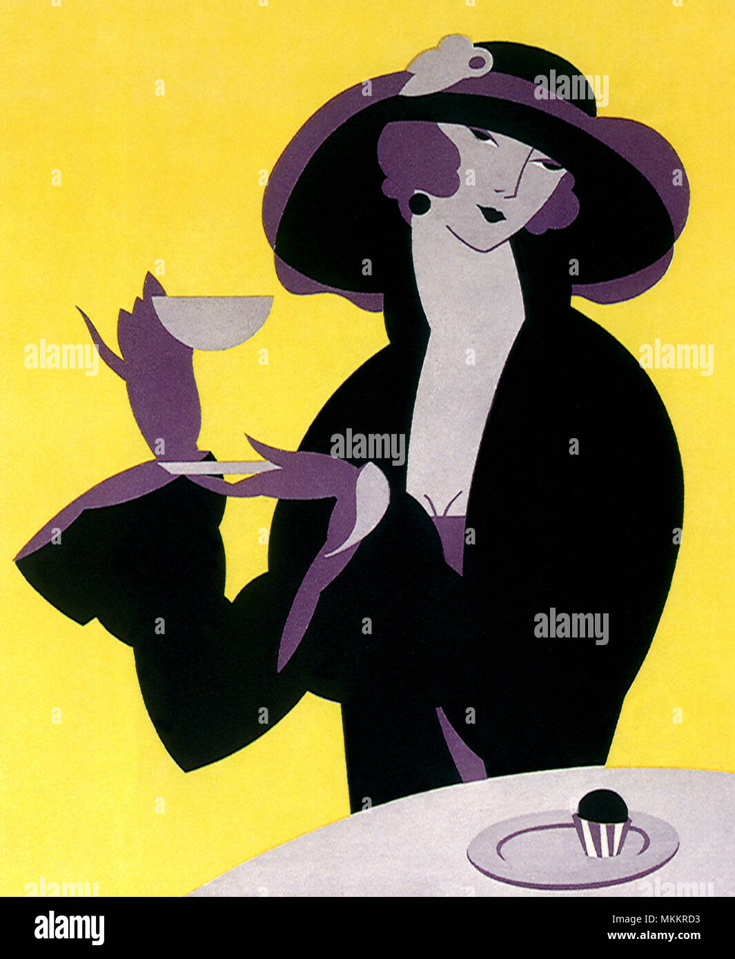 Chic woman illustration hi-res stock photography and images - Alamy