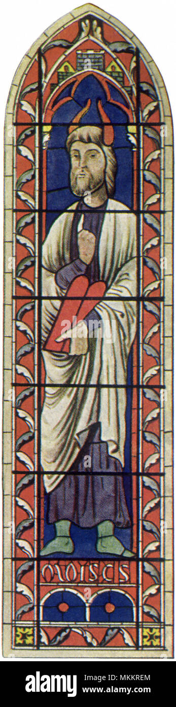 Moses stained glass window hi-res stock photography and images - Alamy